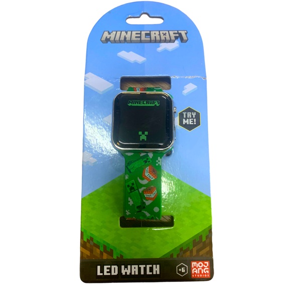 Minecraft | Accessories | Nwt Kids Minecraft Led Digital Watch | Poshmark